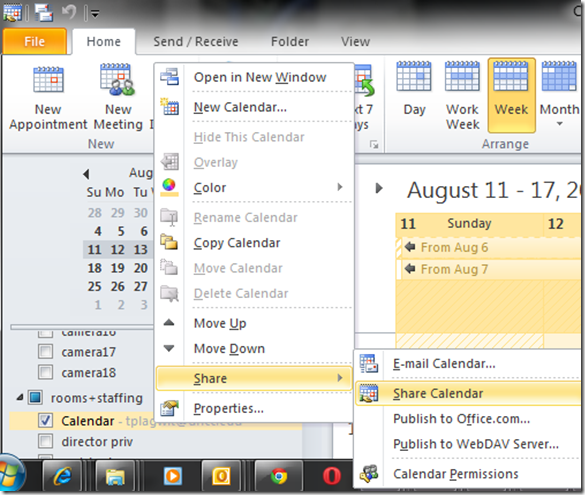 How to share your calendar from Outlook (desktop) | Thomas' Work Space