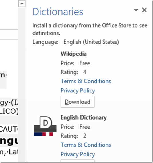 How to install and use a free dictionary/encyclopedia app in MS-Word ...